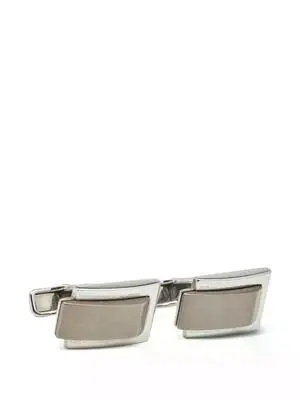Dunhill Rectangle Stainless Steel Cufflinks - Silver