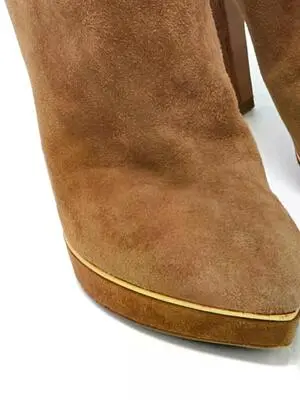 SERGIO ROSSI Metal Cuff Platform Boots