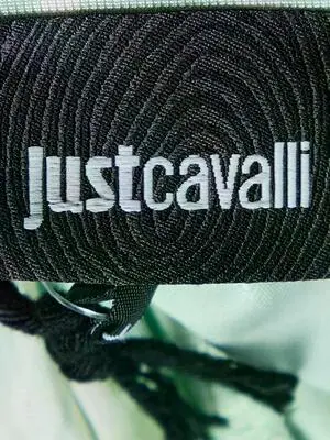 Just Cavalli Tropical Print Off-shoulder Dress