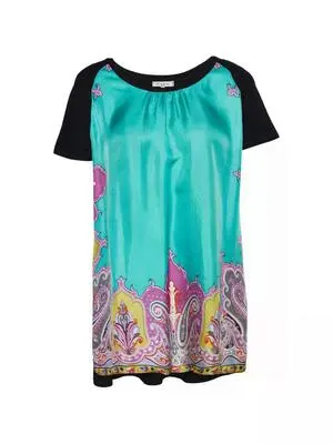 Etro Panelled Printed T-shirt