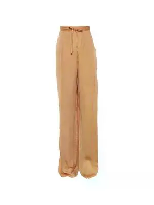 Bottega Veneta Satin Tie-waist Trousers - Orange