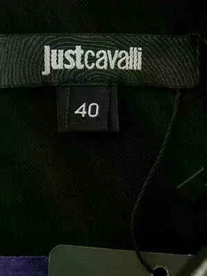 Just Cavalli Monochrome Tweed A-line Mini Skirt