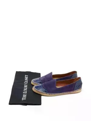 Giorgio Armani Croc-embossed Espadrilles