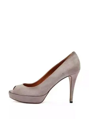 Gucci Peep-toe Pumps - Grey
