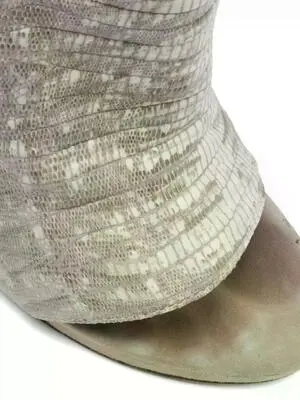 Alexander Wang Devon Lizard-embossed Ankle Boots