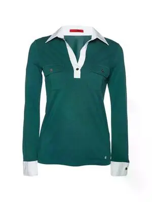 Carolina Herrera Pique Long-sleeve T-shirt - Green