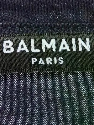 Balmain Logo-print Button-detail T-shirt