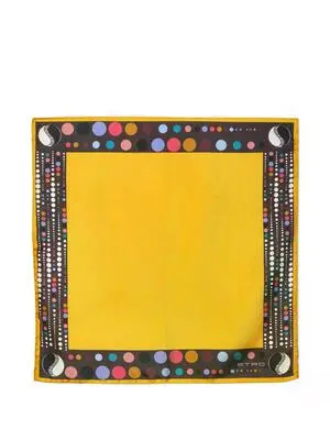 Etro Dot-print Pocket Square - Yellow