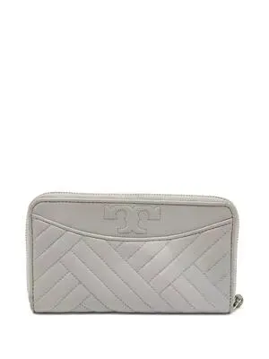 Tory Burch Alexa Quilted Wallet - Grey