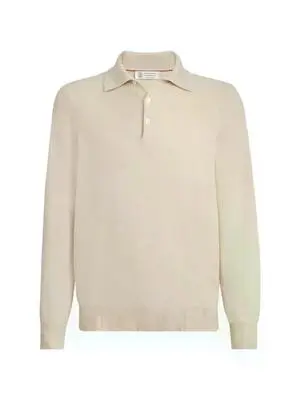 Brunello Cucinelli Cashmere Button-placket Sweater - Neutrals