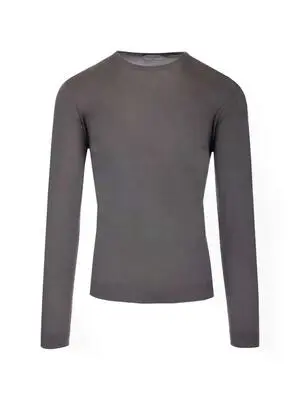 AL DUCA D’AOSTA 1902 Crew-neck Long-sleeve T-shirt - Grey