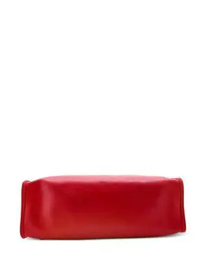 Hermès Herbag Zip Berline 31 Shoulder Bag In Vache Canvas And Leather - Red