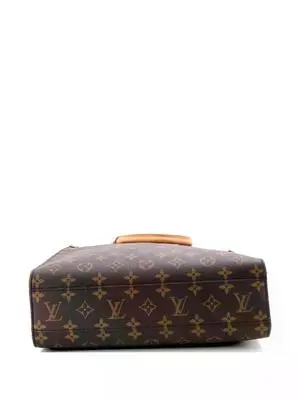 LOUIS VUITTON Sac Plat Nm Monogram Canvas Bag