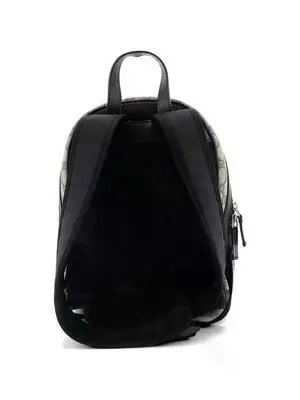 Gucci Gg Coated Canvas Zip Pocket Backpack