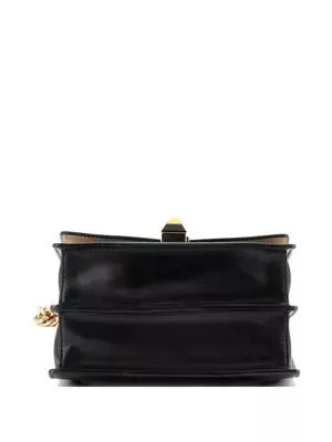 Fendi Kan I Zucca Embossed Leather Small Shoulder Bag