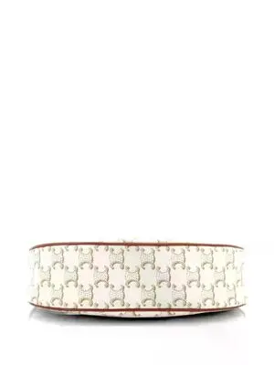Celine Ava Hobo Bag In Triomphe Coated Canvas