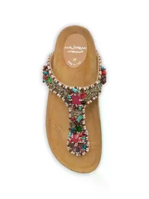 Malìparmi Bead-embellished Sandals