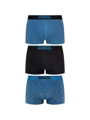DIESEL® Three-pack Of Stretch Cotton Trunks With Monogram