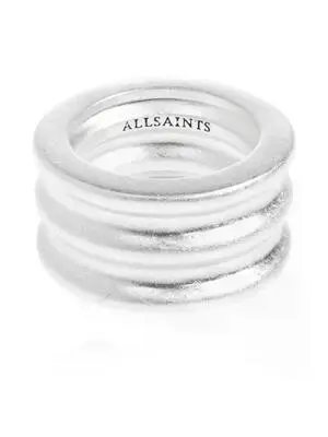 ALLSAINTS Ribbed Texture Wide Band Ring
