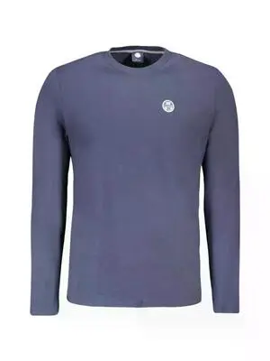 NORTH SAILS Long-sleeve Logo-patch T-shirt - Blue