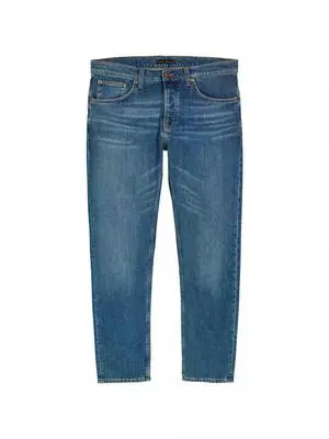 Nudie Jeans Whiskered Faded Effect Jeans
