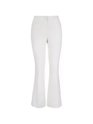 Veronica Beard Pressed-crease Flared Trousers