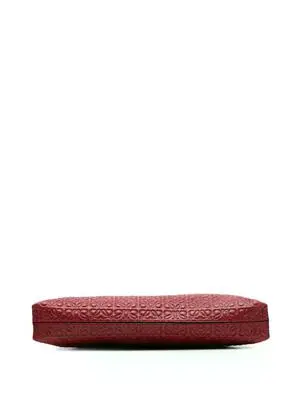 Loewe Embossed Anagram Leather Clutch Bag