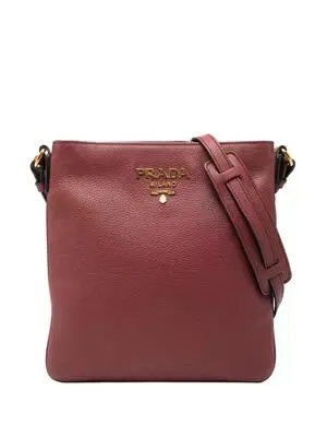 Prada Vitello Daino Crossbody Bag - Red