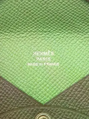 Hermès 2020 Epsom Calvi Verso Card Holder