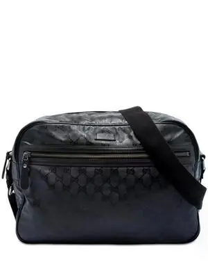 Gucci Gg Imprimé Crossbody Bag - Black