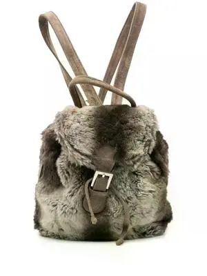 Fendi Mink Fur Tie Dye Print Backpack