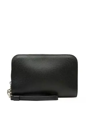 LOUIS VUITTON Taiga Leather Baikal Clutch Bag - Black
