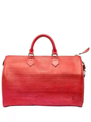 LOUIS VUITTON Epi Speedy 35 Boston Bag - Red