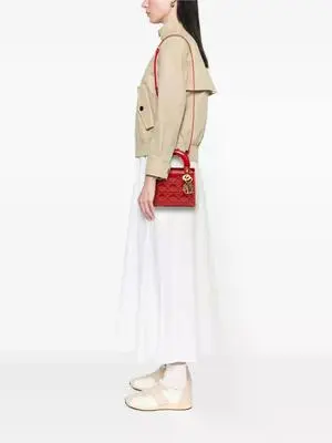 Dior Mini Lady Satchel - Red