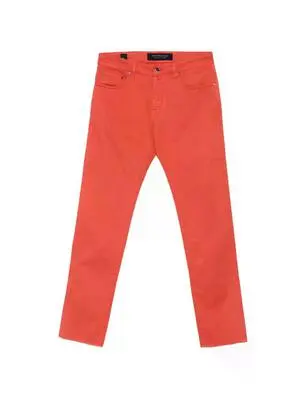 HANDPICKED Ravello Logo-patch Jeans - Orange