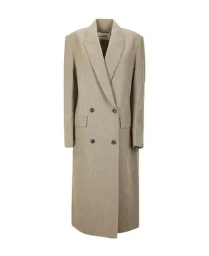 LOW CLASSIC Long Sleeve Double-breasted Coat