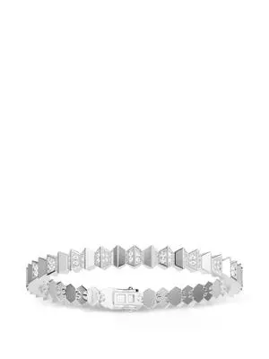 APM MONACO Rhodium-plated Geometric Link Bracelet - Silver