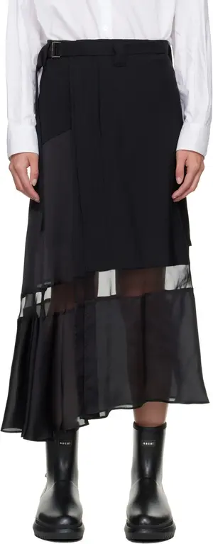 Sacai Belt Loop Skirt - Black