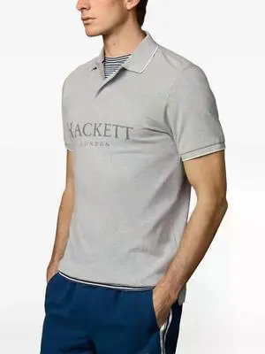 HACKETT LONDON Logo-print Pique Polo Shirt