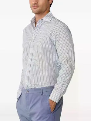 HACKETT LONDON Pimlico Regimental-stripe Buttoned Shirt