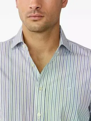 HACKETT LONDON Pimlico Regimental-stripe Buttoned Shirt