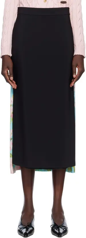 Moschino Elastic Waist Skirt - Black