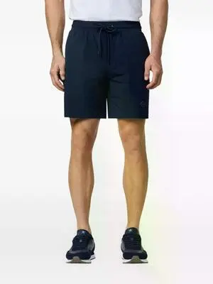 HACKETT LONDON Logo-patch Drawstring Shorts - Blue