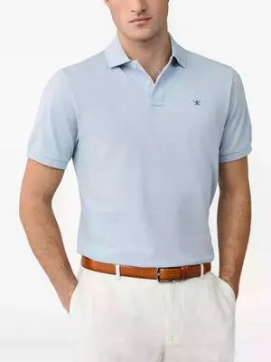 HACKETT LONDON Logo-embroidered Piqué-knit Polo Shirt
