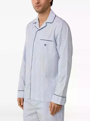 HACKETT LONDON Striped Cotton Pajamas Set
