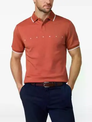 HACKETT LONDON Logo-print Short-sleeve Polo Shirt