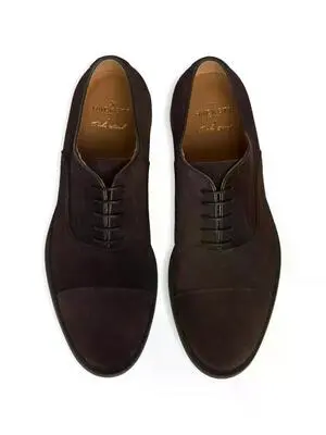HACKETT LONDON Suede Toe-cap Oxford Shoes
