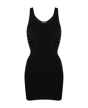 Versace Sleeveless Knitted Dress With Cut-out Details