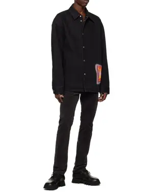 We11Done Logo Denim Shirt