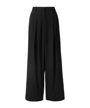 Co Wide-leg Casual Pants - Black